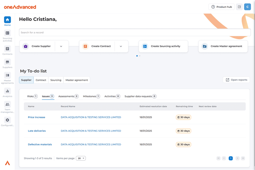 End-to-End Source to Contract Software