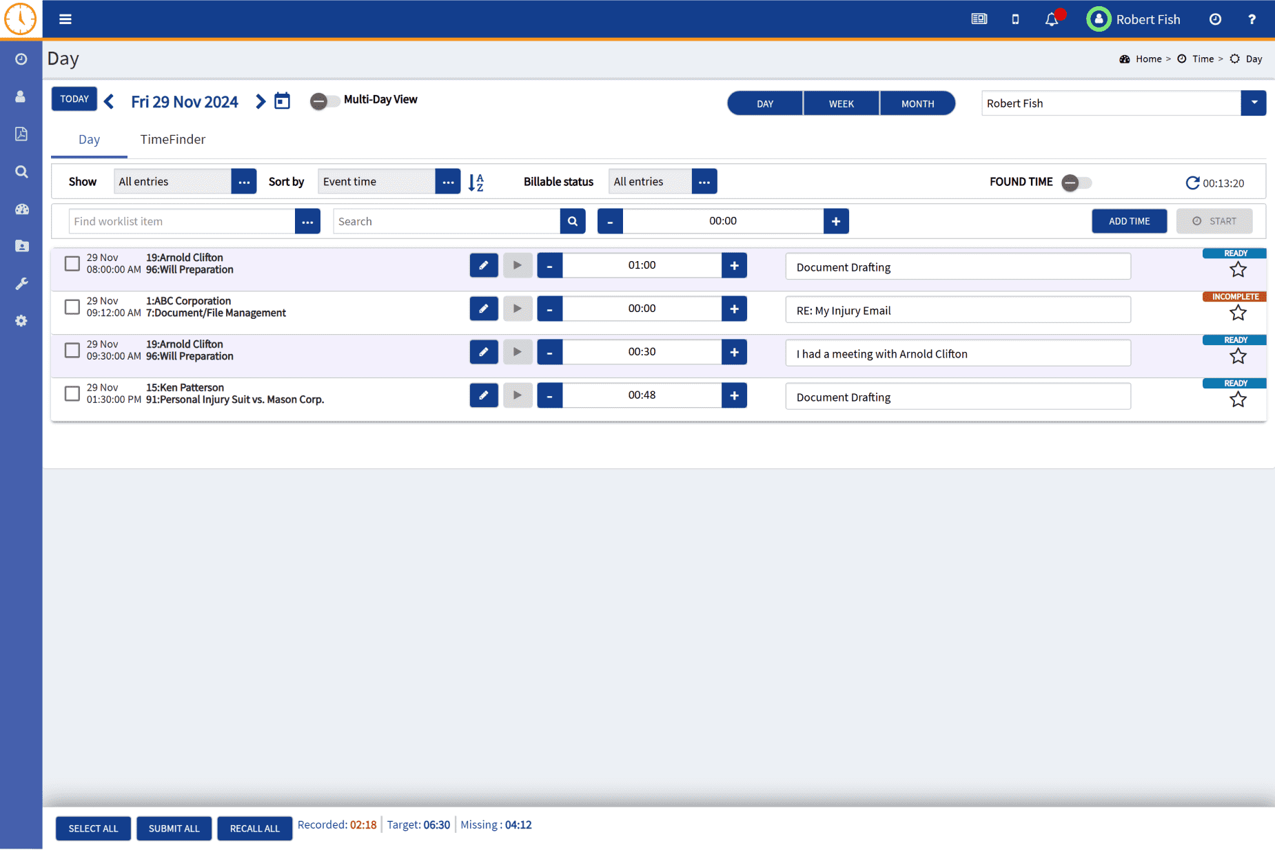 Time Capture | Legal Time Recording Software