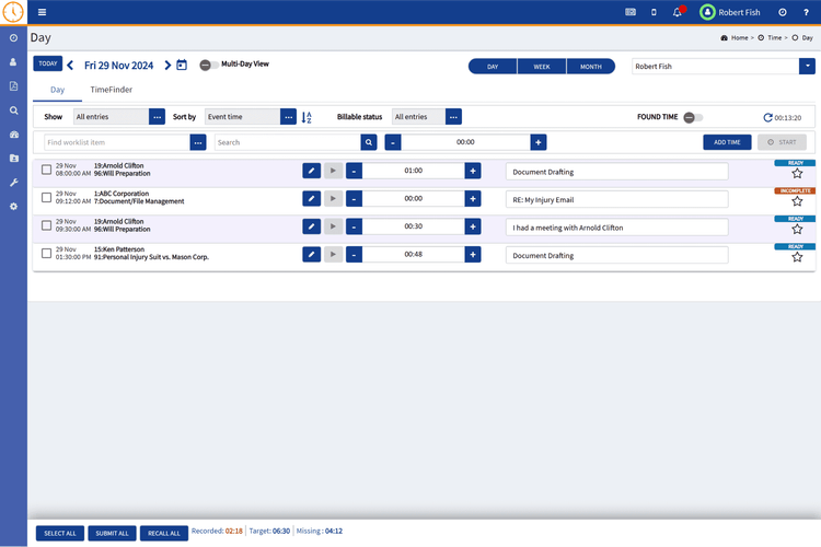 Time Capture | Legal Time Recording Software