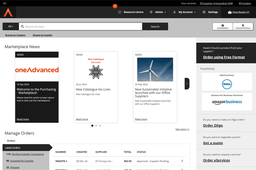 Science Warehouse is now a OneAdvanced solution